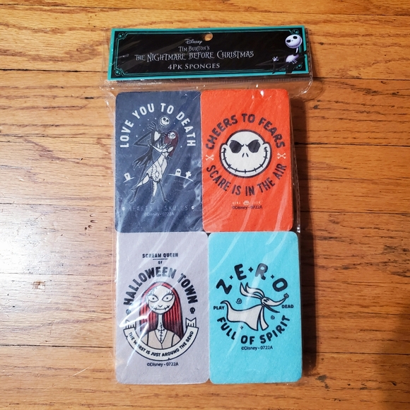 Disney | Kitchen | Disney Nightmare Before Christmas Cleaning Sponges 4 ...